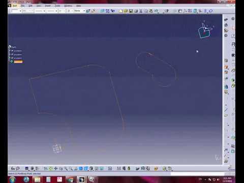 catia tutorial ( draw lines ) - YouTube