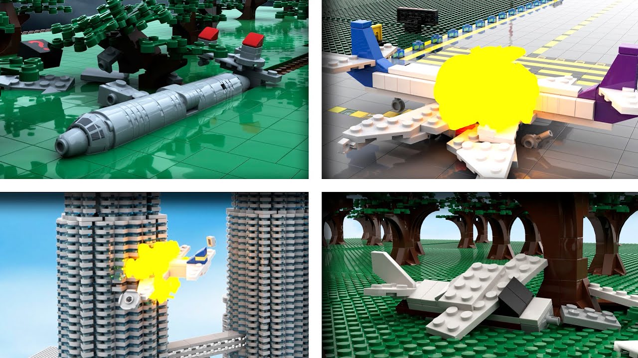 LEGO Plane Crashes | Stop-Motion Animation - YouTube