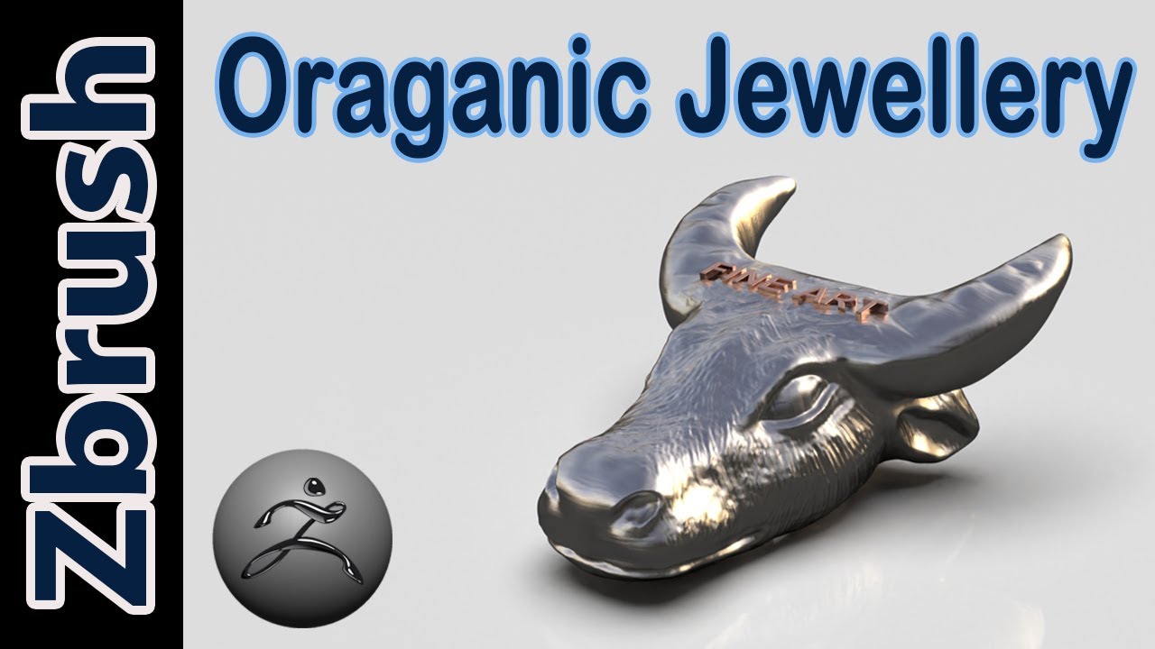 Animal Shaped Organic Jewellery Ring - Zbrush - YouTube