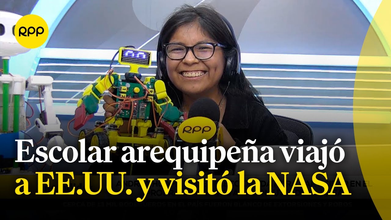 Estudiante arequipeña visitó instalaciones de la NASA gracias al ...