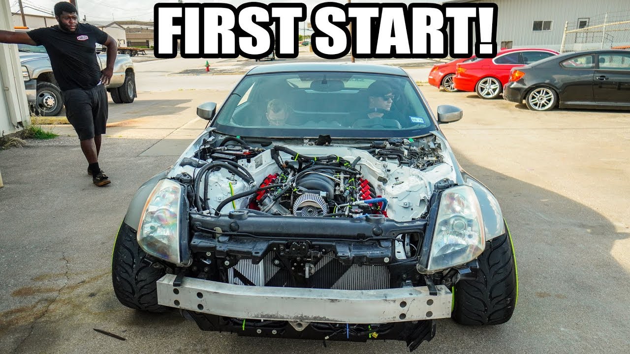 LS3 350Z FIRST START!! - YouTube