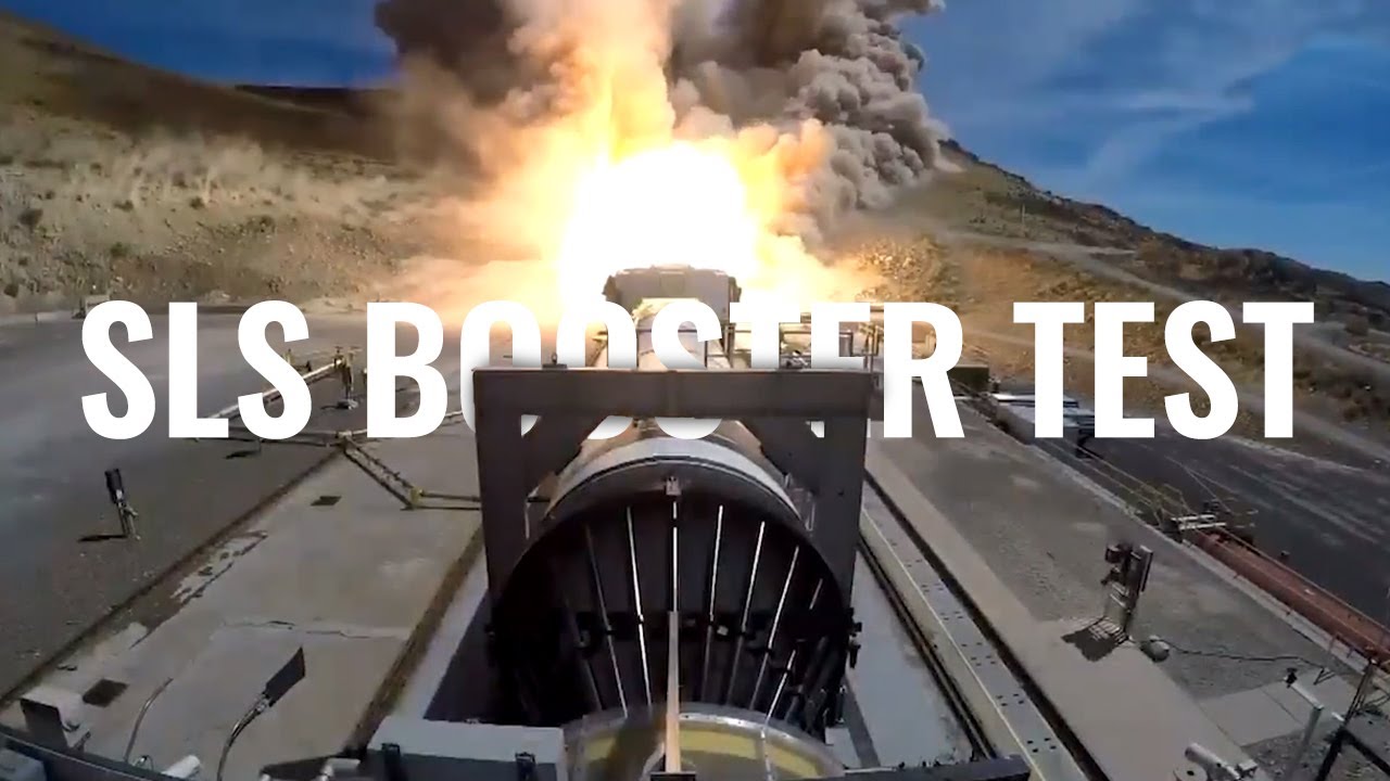 NASA SLS Northrop Grumman Solid Rocket Booster Test - YouTube