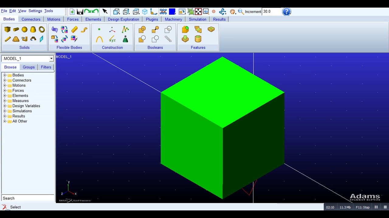 Adams Tutorial Beginner- View Control and shortcut keys - YouTube