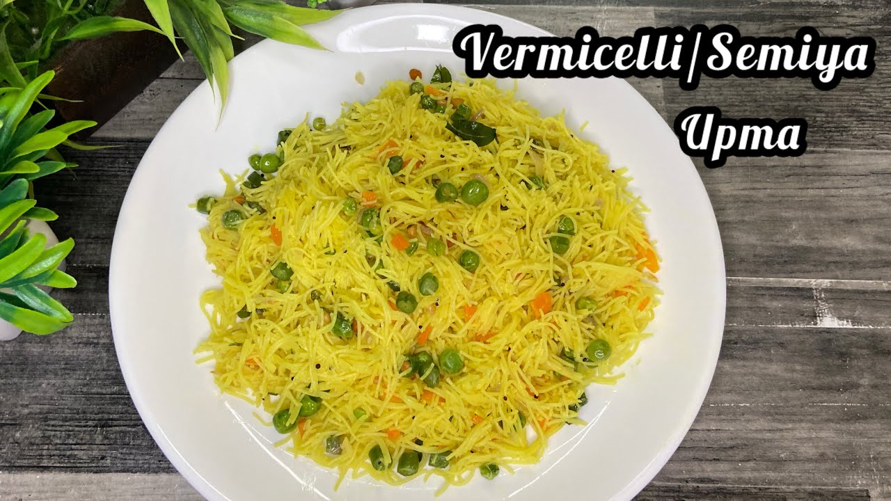 Vermicelli Upma | Vegetable Semiya Upma | Vermicelli Recipe | Breakfast ...