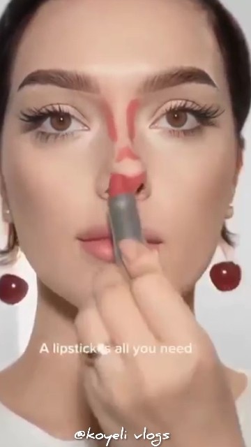 A Lipstick is all you need 💄🔥😍#makeup #makeuptutorial#makeuphacks# ...