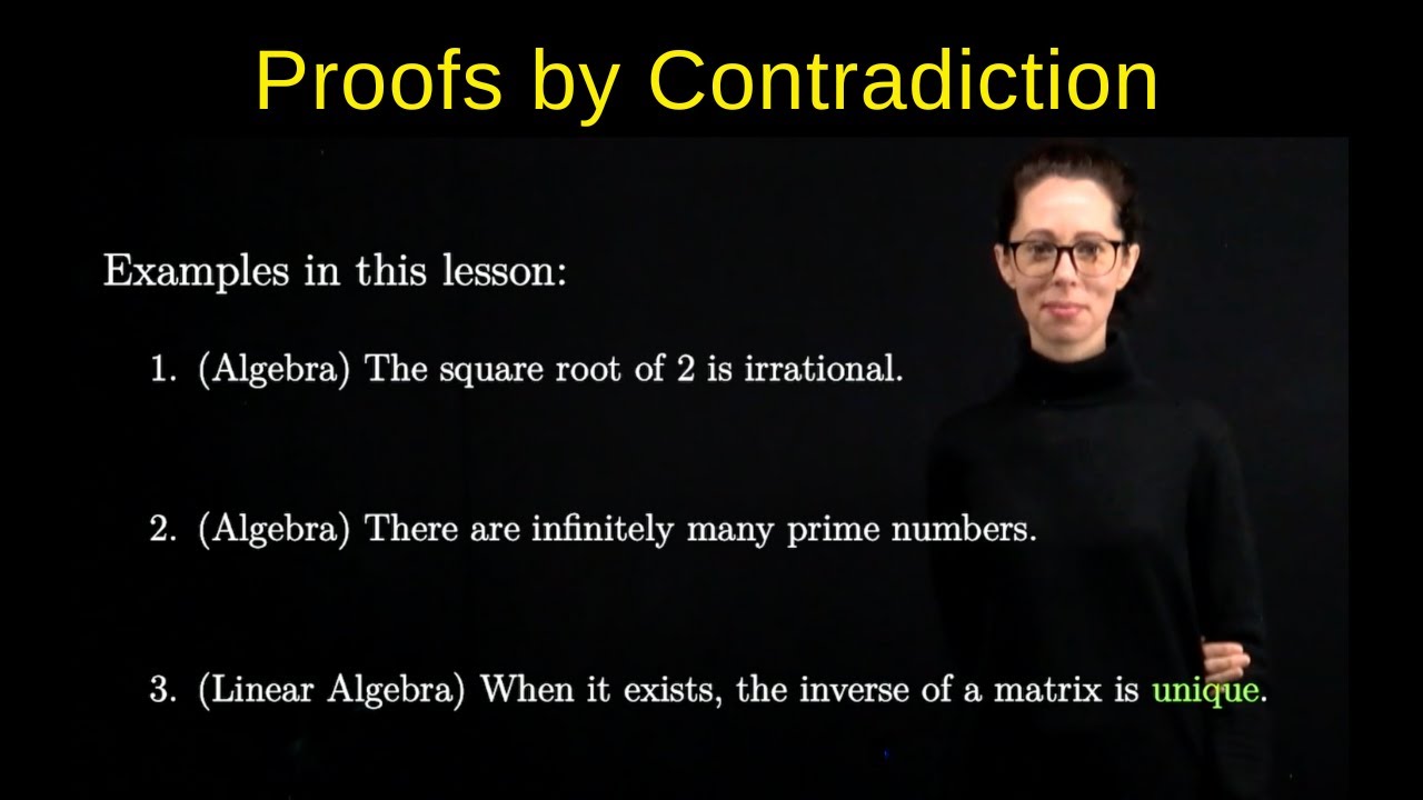 Proofs by Contradiction (P and not Q) Examples - YouTube