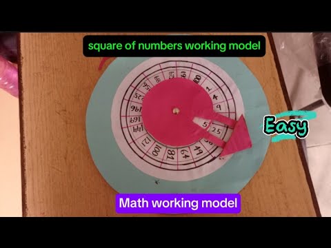 Math Working Model|Square of numbers working Model|STEM Math Model|Math ...