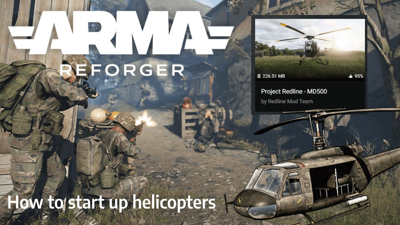 Arma Reforger: Custom Helicopter Operation, Start-up Tutorial (Reupload with PC controls) - YouTube