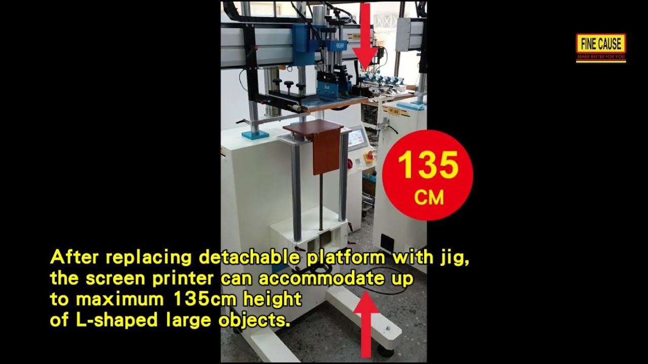 Large screen printing machine/flat surface screen printer-【FineCause ...