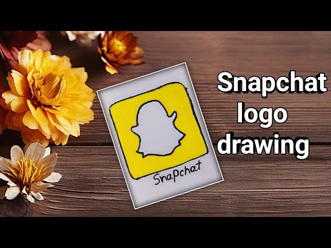 Snapchat logo mini drawing #minidrawing - YouTube