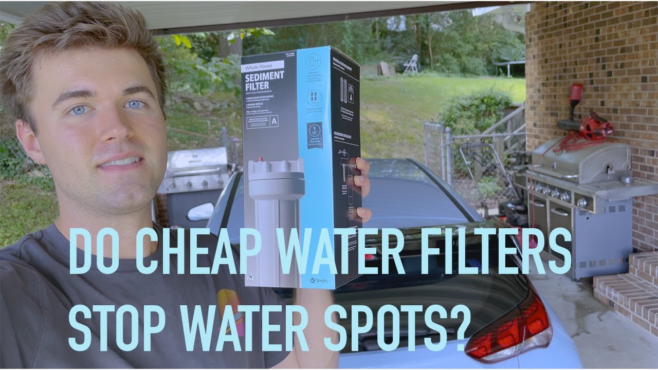 Testing if cheap water filters stop water spots / hard water marks ...