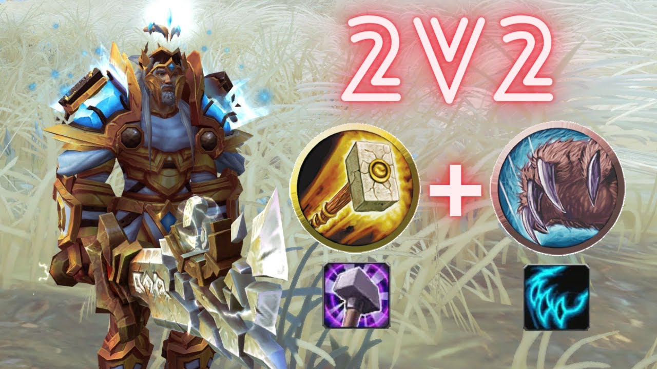 Ret Paladin / Feral Druid 2v2 Arenas Solo Queue LFG | WOW 9.2.5 PVP ...