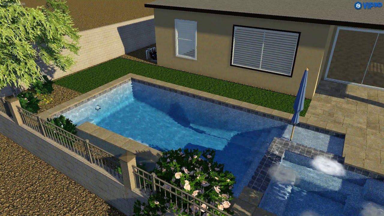 Lusk Pool Project- Thunderbird Pools and Spas - YouTube