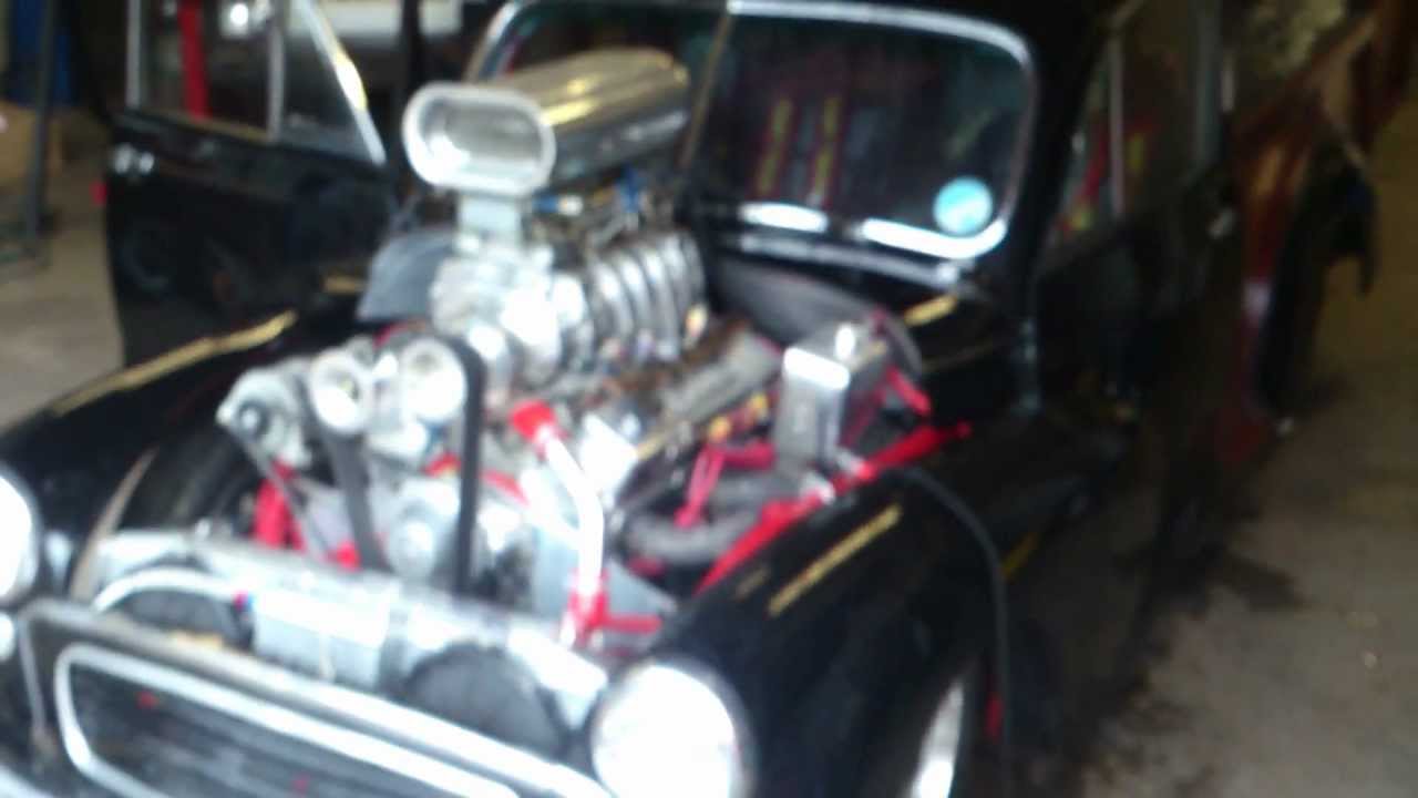 Supercharged V8 Morris Minor - YouTube
