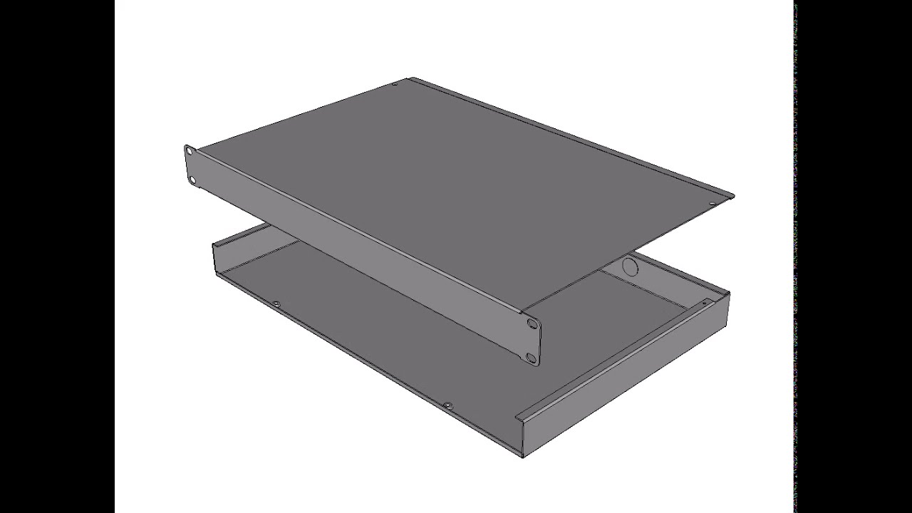 1U Rack Mount Project Box Empty Chassis Enclosure 300mm Deep - YouTube