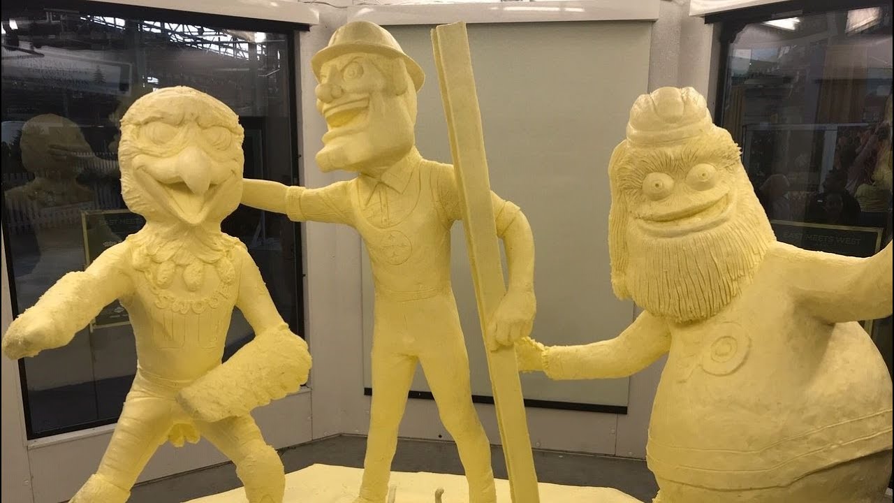 Pa. Farm Show butter sculpture features professional sports mascots ...