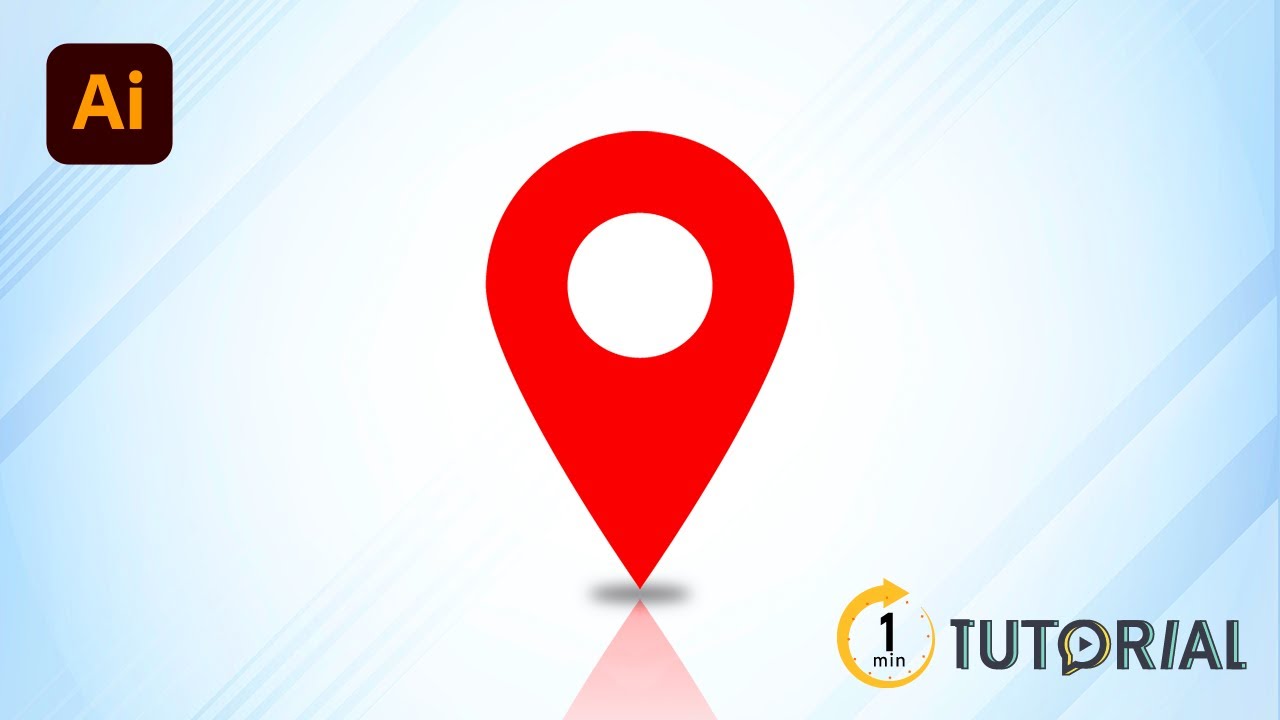 How to Create a Location Pin Icon in Illustrator for Beginners Quickly ...