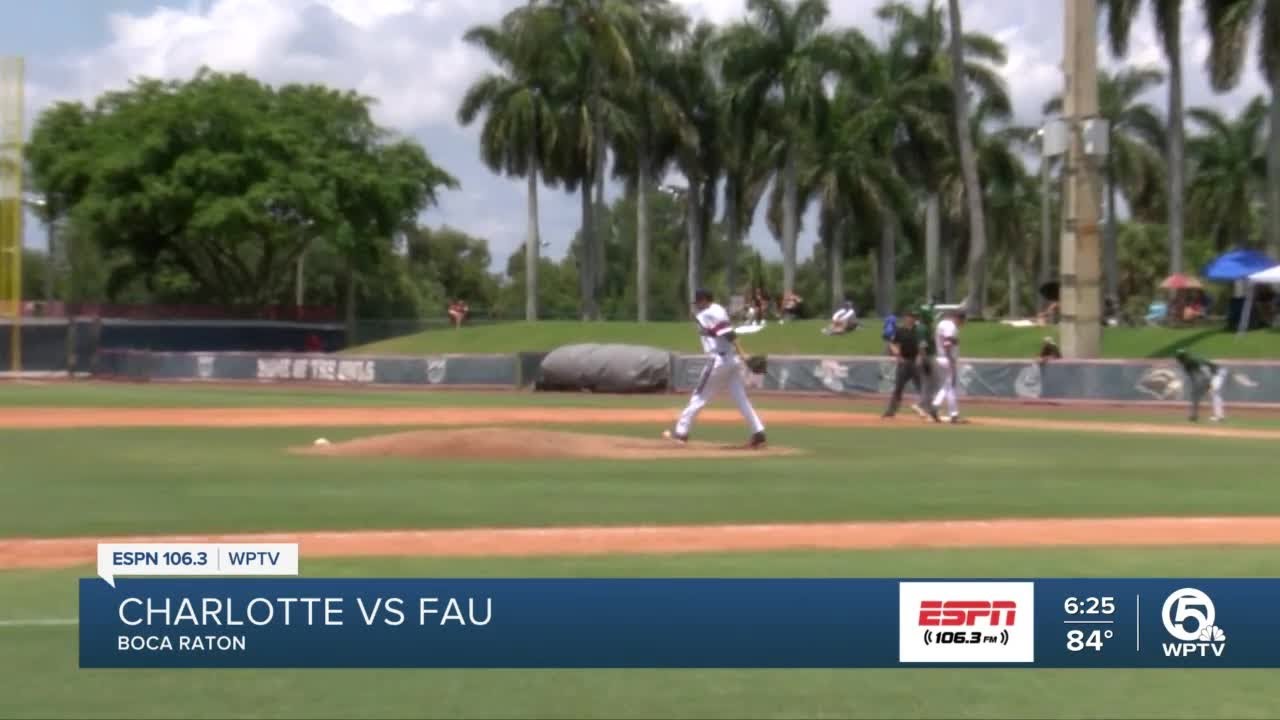 FAU baseball closes final home regular season series of the year - YouTube