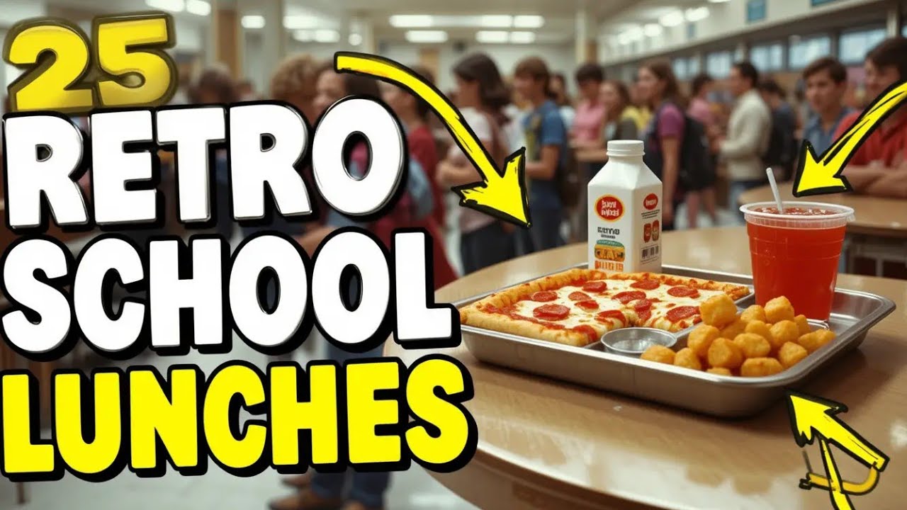 25 Retro School Lunches from the 70s & 80s We’ll Never Forget 🍕🥛 - YouTube
