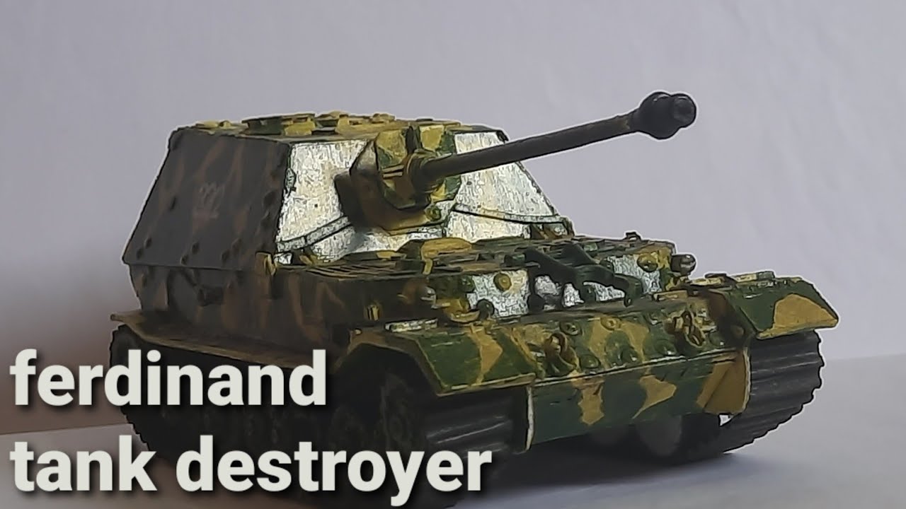 World of Tanks : build a Ferdinand Tank Destroyer . Cardboard Tank ...