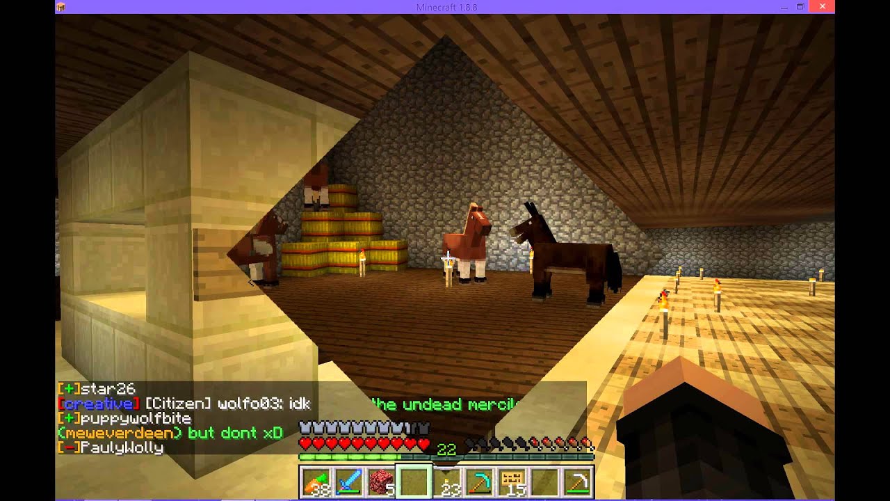 _MS_BACON_'s Horse Shop- Towncraft Minecraft server - YouTube