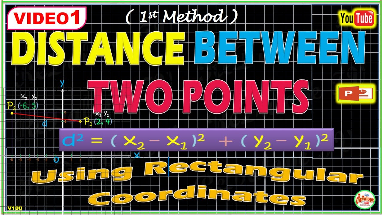 DISTANCE BETWEEN TWO POINTS (RECTANGULAR COORDINATES) VIDEO1 (ReDalope ...