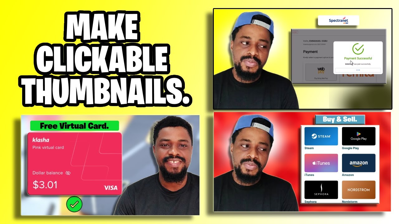 How to Make Clickable YouTube Thumbnails in Photopea. - YouTube