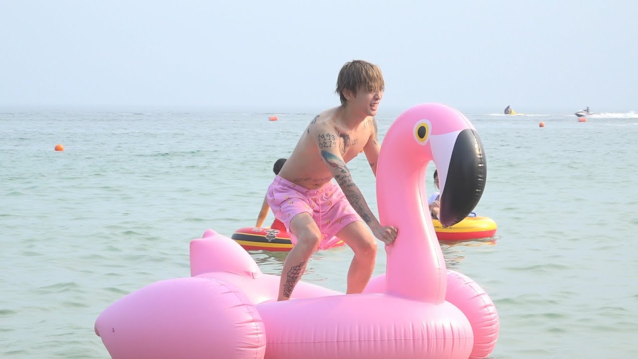 I WENT TO BEACH ( With My Girlfriend Doflamingo ) - YouTube