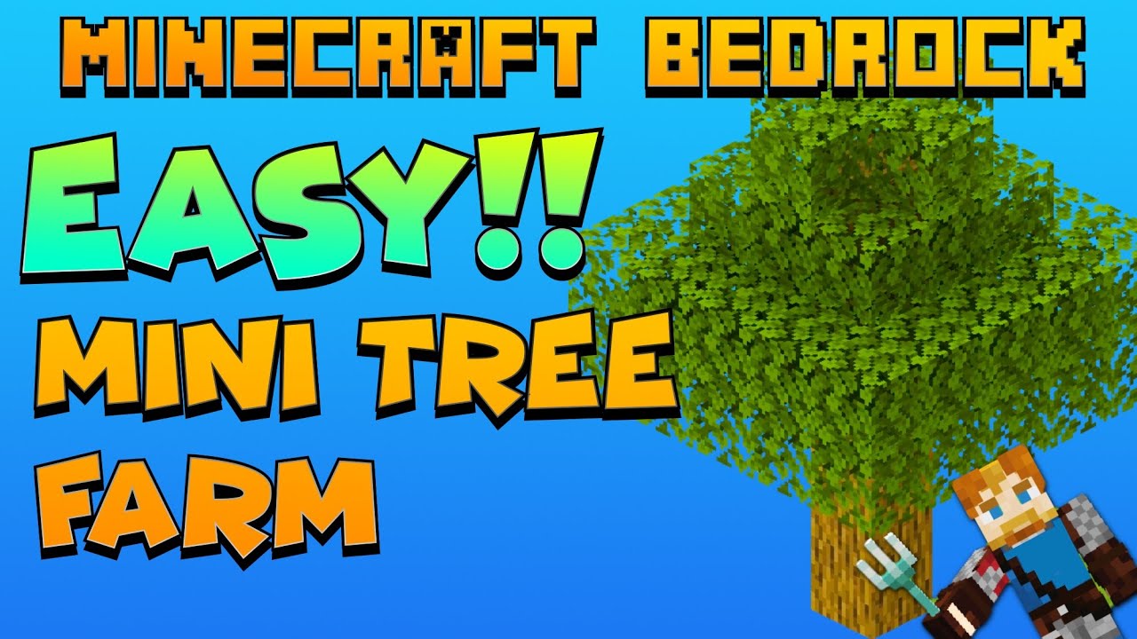 How To Make A Tree Farm In Minecraft Bedrock mini Version YouTube how-to-make-a-tree-farm-in-minecraft-bedrock-mini-version-youtube