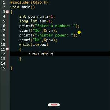 #C12 To find Power of Given number in C | computer programming | #shorts #coding #programming ...