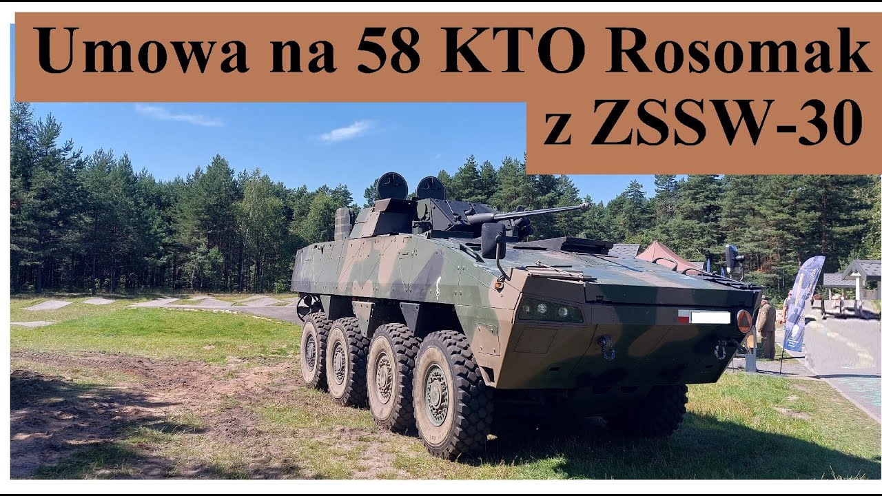 Umowa na 58 KTO Rosomak z ZSSW-30 - YouTube