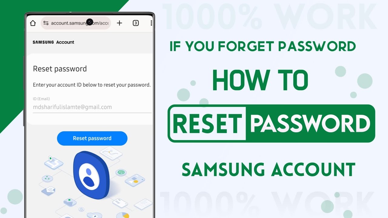 If You Forget Password : How to Reset Password Samsung ACCOUNT - YouTube