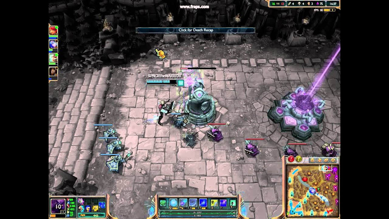 Riven destroying an ennemy inhibitor turret - YouTube