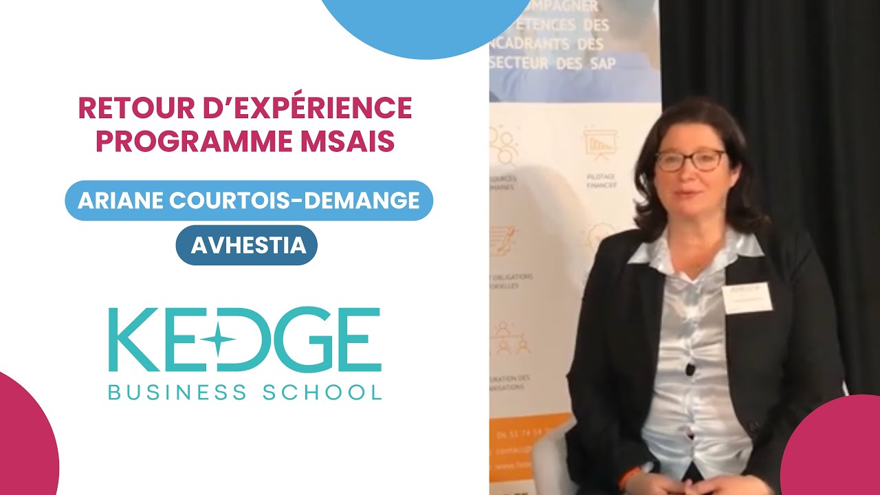 Retour d'expérience : Ariane Courtois-Demange sur la formation MSAIS ...
