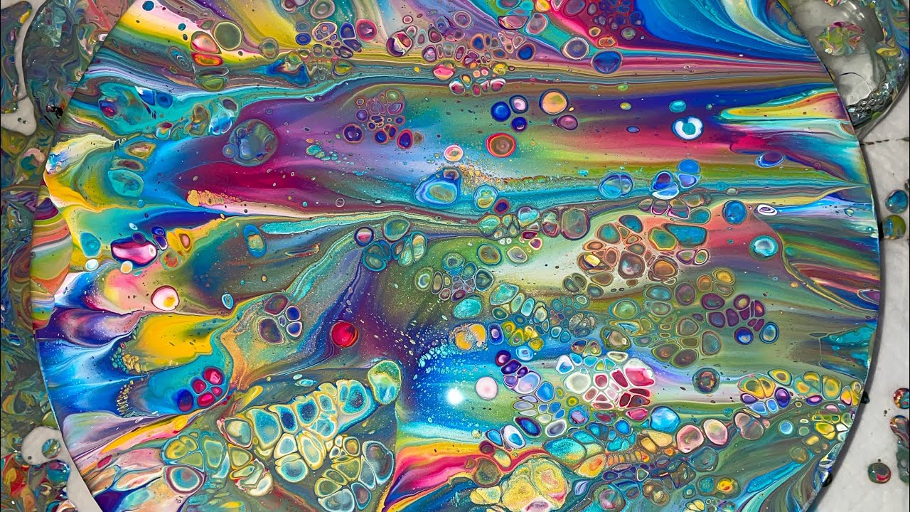 #002 Flip and Dip - one pour, TWO canvases - YouTube