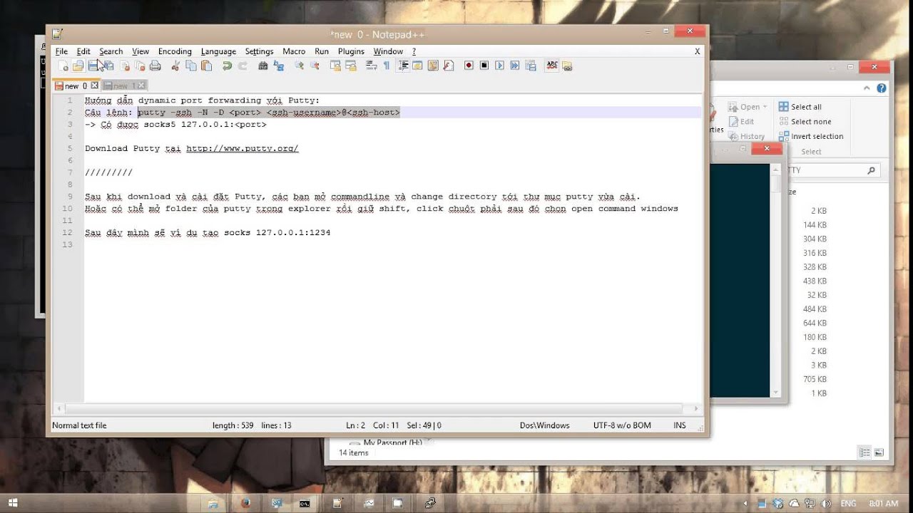 Dynamic port forwarding with Putty - YouTube