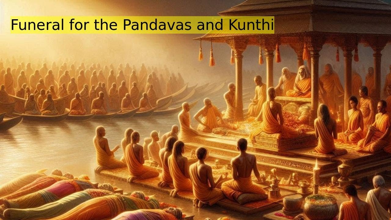 MAHABHARATA RETOLD | THE FUNERAL FOR THE PANDAVAS AND KUNTHI | HOK PT2 ...
