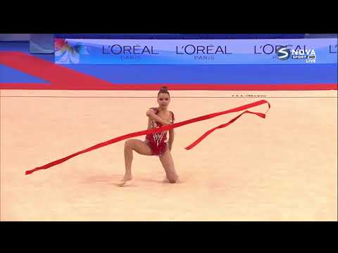 Dina Averina (RUS) Ribbon Q - European Championships 2021