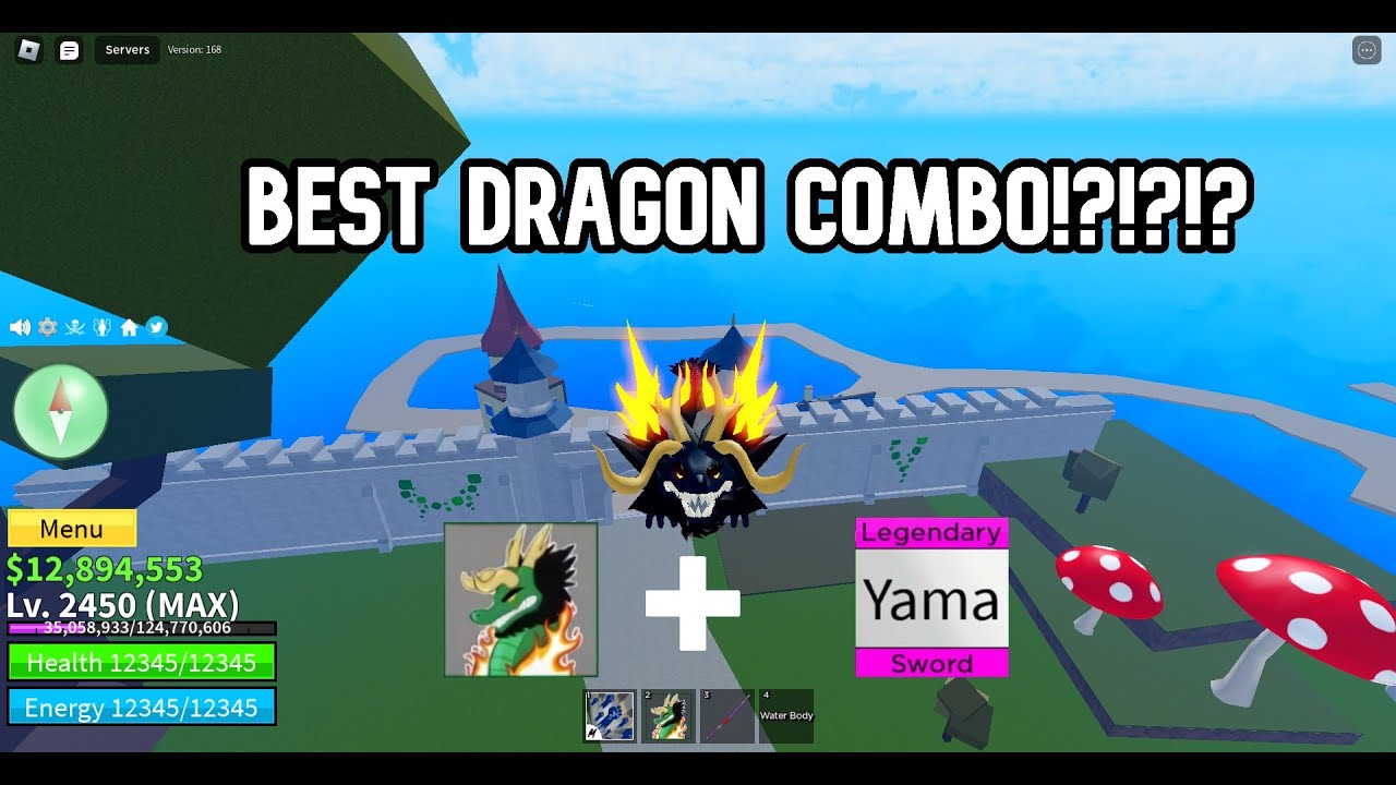 THE NEW BEST DRAGON COMBO (Blox Fruits) - YouTube