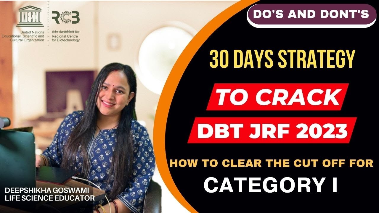 DBT JRF 30 days strategy | DO'S & DONT'S | BET 2023 - YouTube