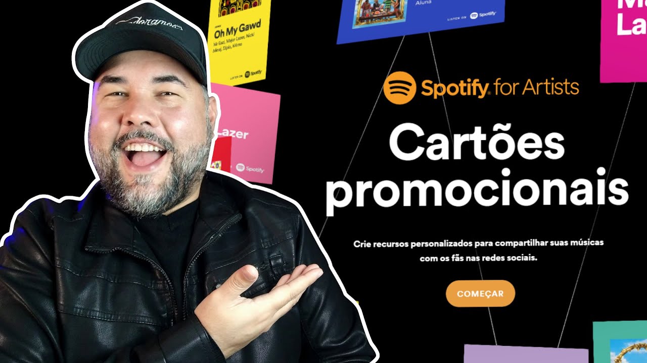 Como criar um cartão promocional do Spotify? Promo Cards do Spotify ...