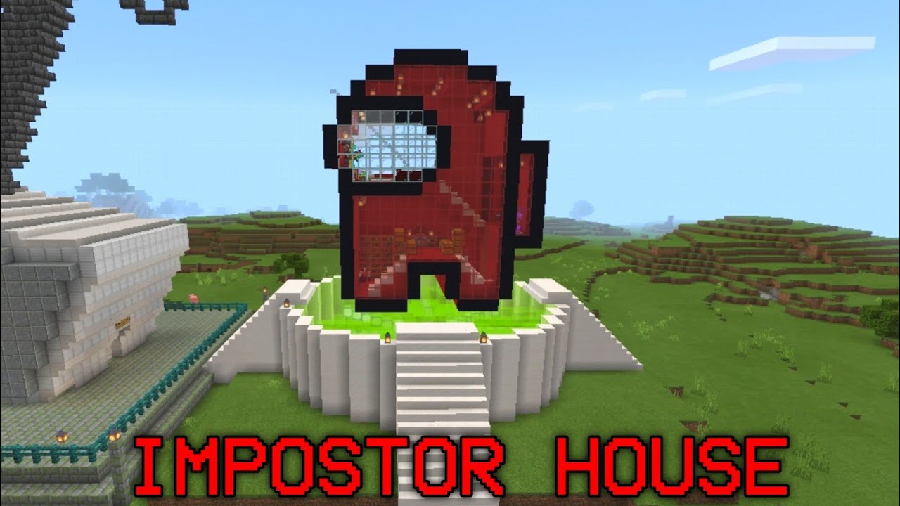 I made Among us IMPOSTOR house in minecraft || Revaino gamerz. - YouTube