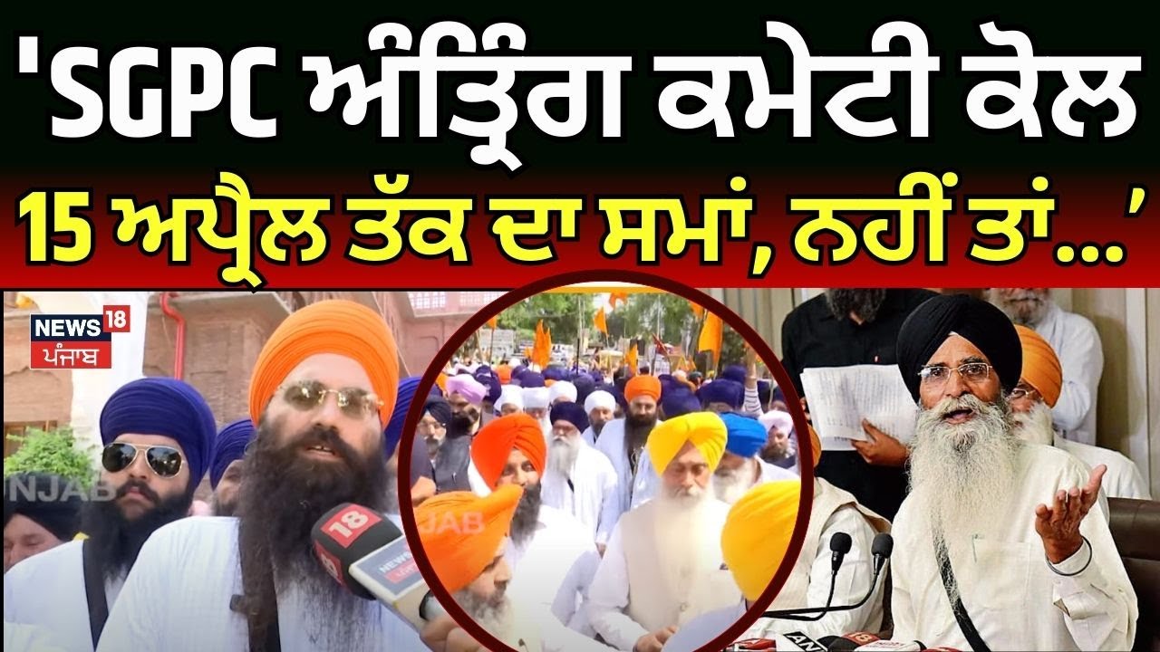 Baljit Singh Daduwal: 'SGPC ਅੰਤ੍ਰਿੰਗ ਕਮੇਟੀ ਕੋਲ 15 ਅਪ੍ਰੈਲ ਤੱਕ ਦਾ ਸਮਾਂ ...