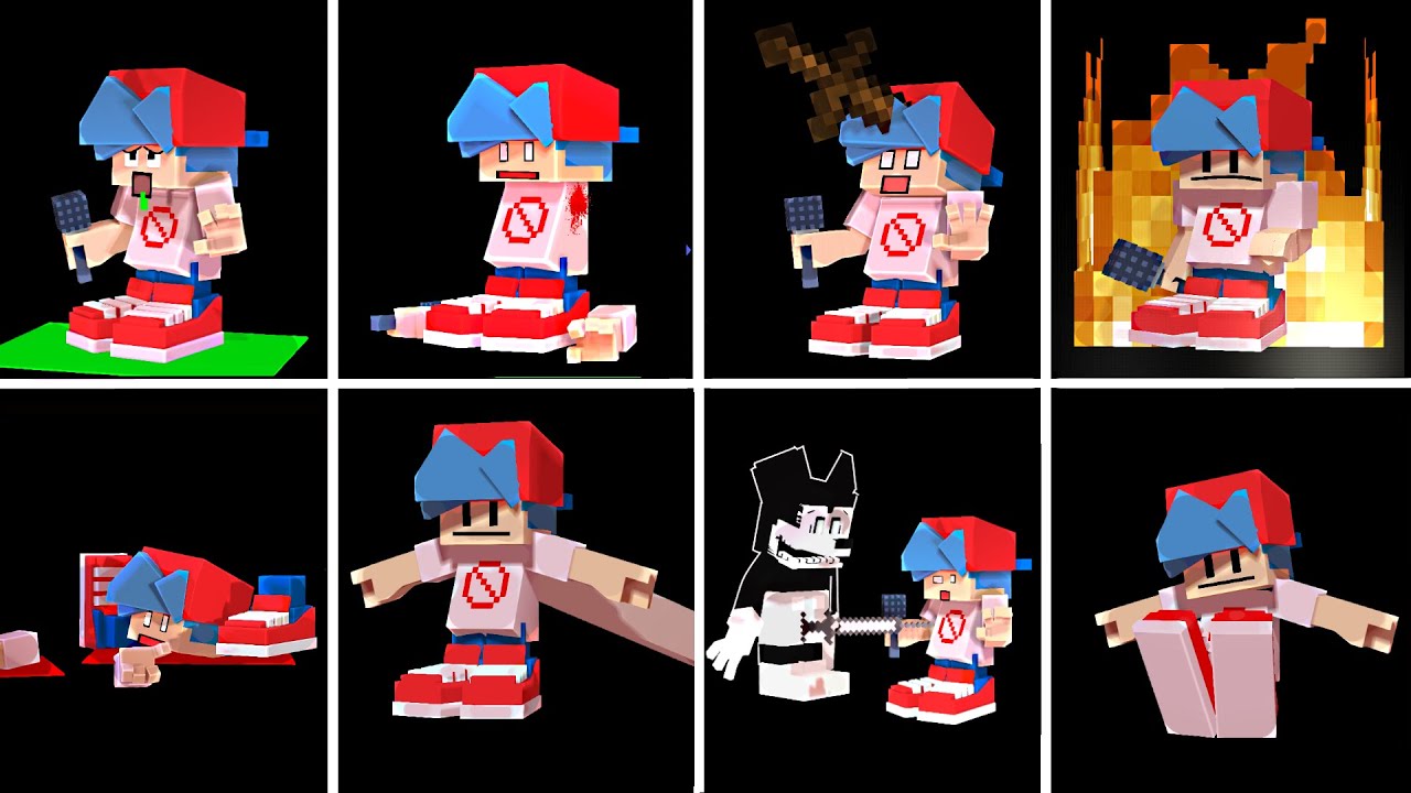 The Best Game Over Screen in FNF (Minecraft Animation) - YouTube