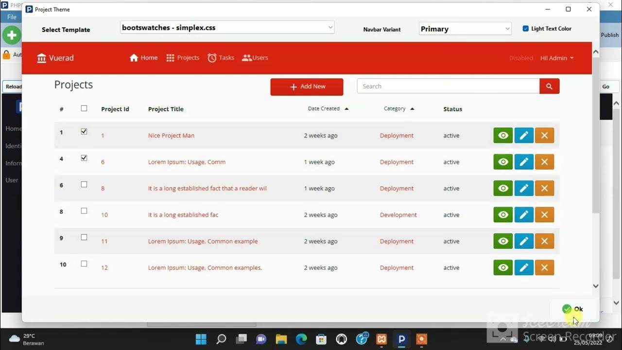MEMBUAT APLIKASI BERBASIS WEB TANPA CODING MENGGUNAKAN PHPRAD | XAMPP - YouTube