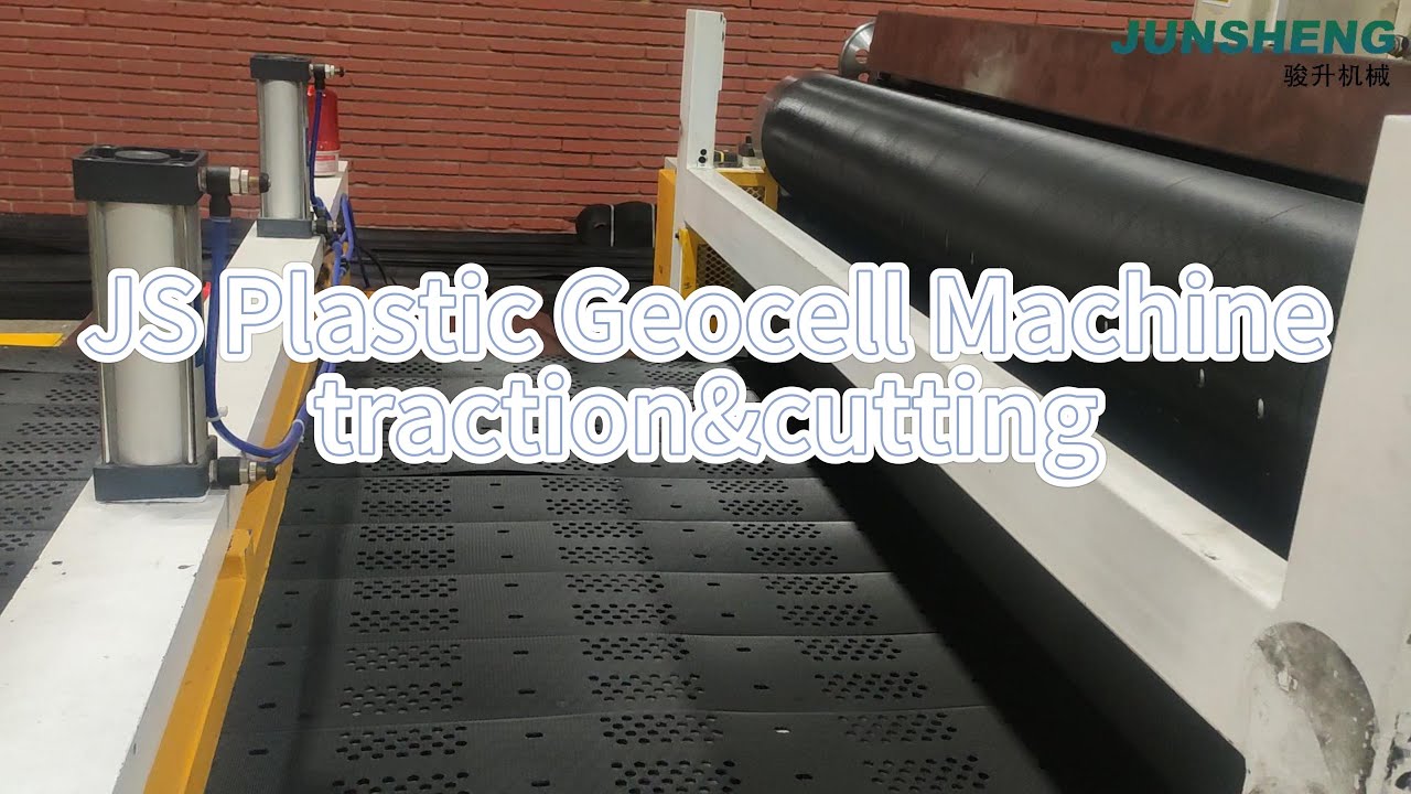 Plastic Geocell Machine Traction and Cutting Part#geo #geocell #machine ...
