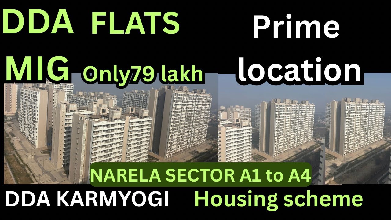 DDA SCHEME MIG FLATS karmyogi scheme full sample flat tour Narela ...