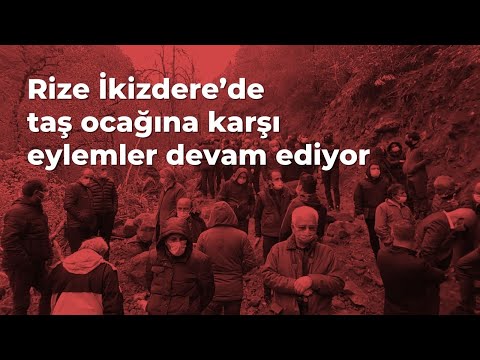 İkizdere’de madene karşı eylem devam ediyor: Jandarma yoları  kesti, köylüler patika yoldan ulaştı