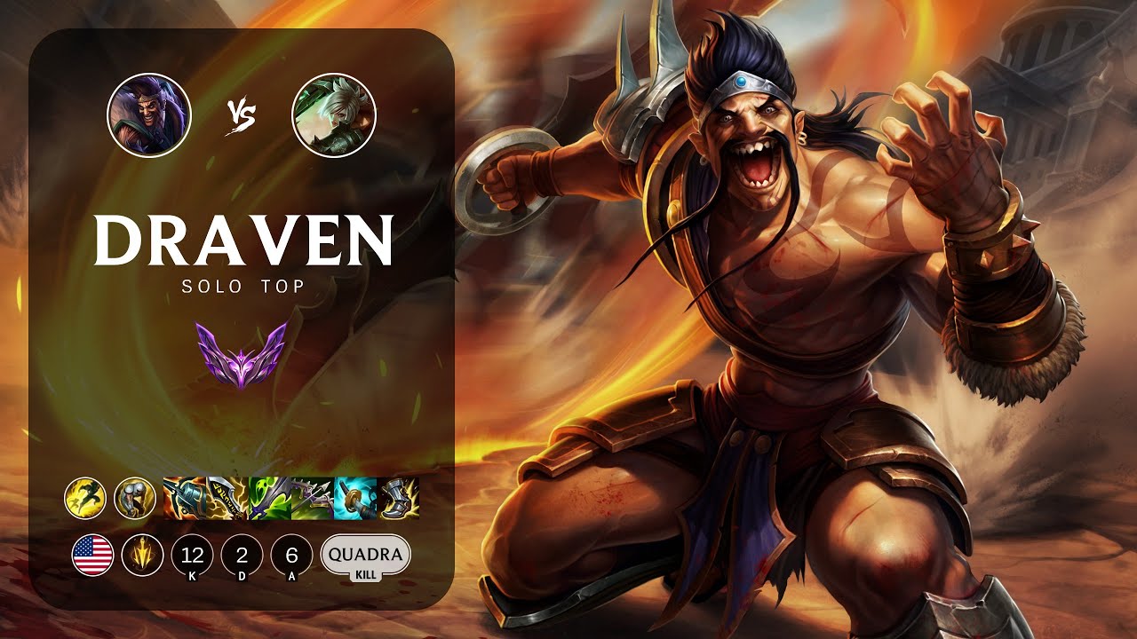 Draven Top vs Riven - NA Master Patch 13.5 - YouTube