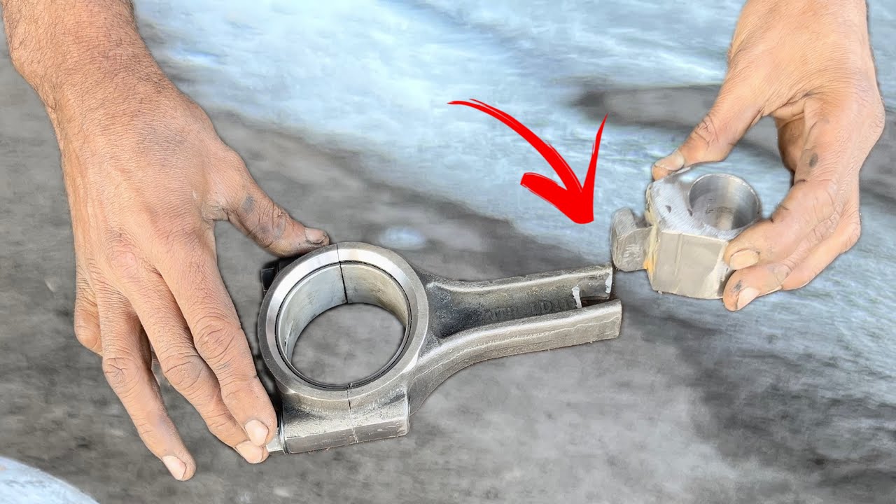 The lathe engineer taught the best solution to fix a broken con rod ...